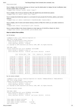 DSMC Commands | PDF | Backup | Text File