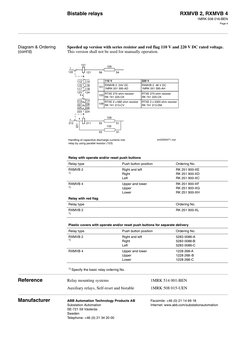 ABB RXMVB Bistable Relay Overview | PDF | Relay | Inductor