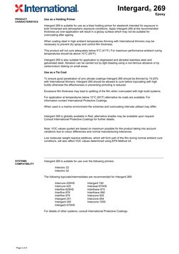 Intergard 269 Datasheet | PDF | Epoxy | Safety