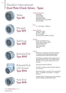 Goodwin Check Valve Technical Catalogue | PDF | Valve | Steel