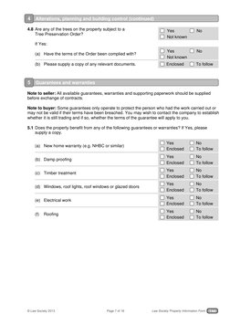 Law Society TA6 Property Info Form | PDF | Property | Flood