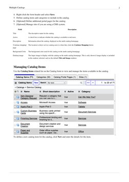 ServiceNow Service Catalog Administration Guide | PDF | Home Page ...