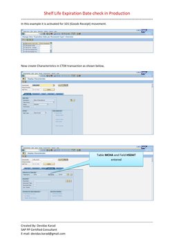 SLED/BBD Management in SAP Production | PDF | Shelf Life | Warehouse