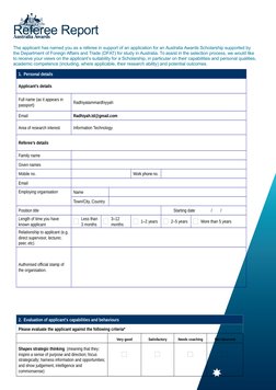 AAS Referee Report Template | PDF | Leadership | Doctor Of Philosophy