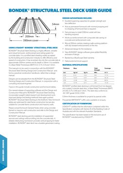 Lysaght Bondek User Guide | PDF | Structural Steel | Concrete