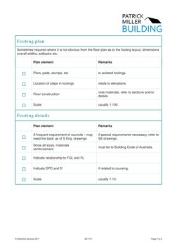 Architectural Working Drawings Checklist | PDF | Architectural Design ...