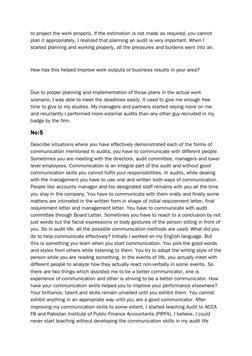 ACCA PER Performance Objectives Examples | PDF | Auditor's Report ...