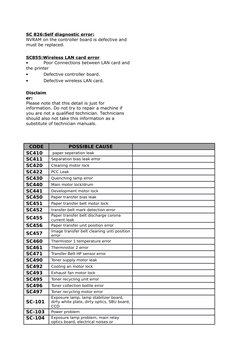 Ricoh Error Code Overview and Solutions | PDF | Image Scanner | Booting