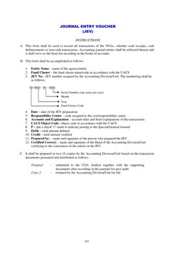 Journal Entry Voucher (JEV) Guidelines | PDF