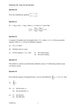 IB Math HL Practice Questions | PDF | Sine | Trigonometric Functions