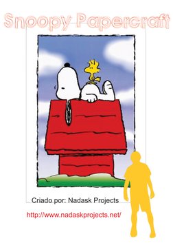 Snoopy 3D Papercraft Template | PDF