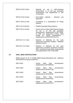 Shell DEP and MESC Standards Overview | PDF | Valve | Pipe (Fluid ...