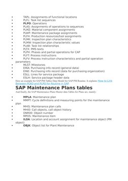 SAP PM Main Tables Overview | PDF | Business | Computing