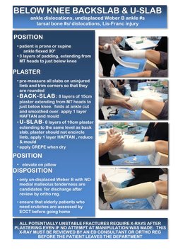 Below Knee Slab Techniques in Ortho | PDF