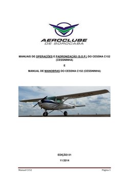 Manual de Operações Cessna C152 | PDF | Flap (Aeronáutica) | Aviação