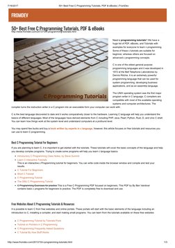 Free C Programming Tutorials & Resources | PDF | C (Programming ...