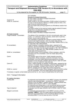 Transport and Shipment Documents Vda 4939 | PDF | Electronic Data ...