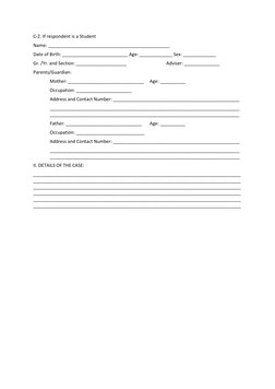 DepEd Child Protection Intake Sheet | PDF | Juvenile Delinquency ...