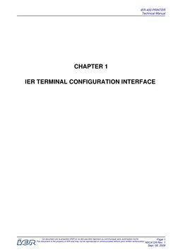IER 400 Printer Technical Manual | PDF | Ip Address | Icon (Computing)