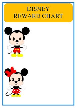 Disney Reward Chart for Kids | PDF