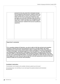 RPPF Reflection for English Extended Essay | PDF | Essays | Educational ...