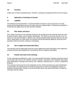 VDA 260 Material Marking Guidelines | PDF | Alloy | Metals