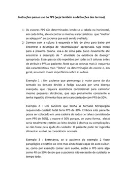 Escala de Desempenho Paliativo PPS | PDF | Coma | Tempo