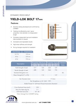 Jennmar Australia Hard Rock Catalogue | PDF | Screw | Ultimate Tensile ...