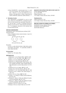 Kalimate Dosage and Administration Guide | PDF | Dose (Biochemistry ...