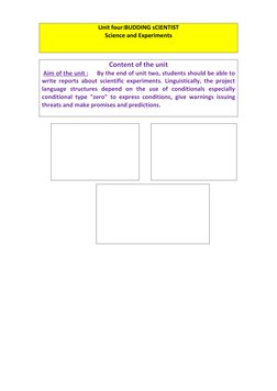 Budding Scientist Unit Overview | PDF | Teachers | Vocabulary