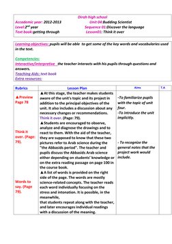 Budding Scientist Unit Overview | PDF | Teachers | Vocabulary
