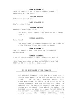 Anastasia Musical Libretto PDF | PDF | House Of Holstein Gottorp ...