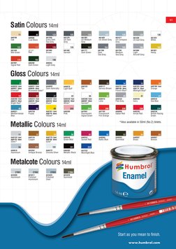 Humbrol Paint Color Chart Overview | PDF | Blue | Green