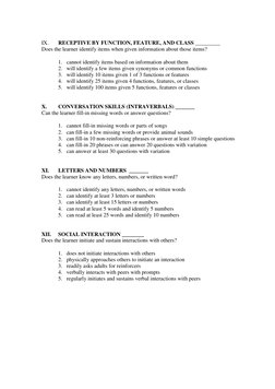 Behavioral Language Assessment Form | PDF | Imitation | Reinforcement