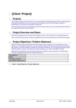 Solution Design Document (SDD) : Project Name: Project Code: Author: Position: Phone: Email ...