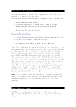 Fortran Integration in Aspen Plus | PDF | Parameter (Computer ...