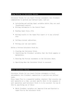 Fortran Integration in Aspen Plus | PDF | Parameter (Computer ...