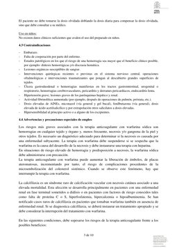 Ficha Técnica de Aldocumar y Warfarina | PDF | Farmacología | Medicina ...