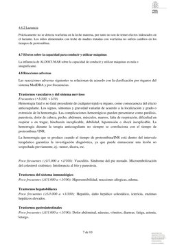Ficha Técnica de Aldocumar y Warfarina | PDF | Farmacología | Medicina ...