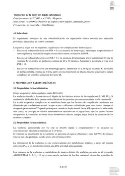 Ficha Técnica de Aldocumar y Warfarina | PDF | Farmacología | Medicina ...