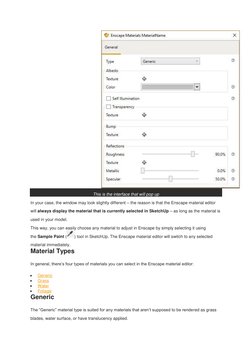 Enscape Material Editor Guide for SketchUp | PDF | Texture Mapping | Reflection (Physics)