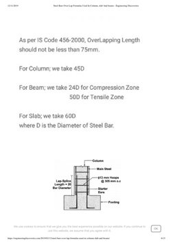 Steel Bar Overlap Formulas Explained | PDF | Beam (Structure) | Concrete