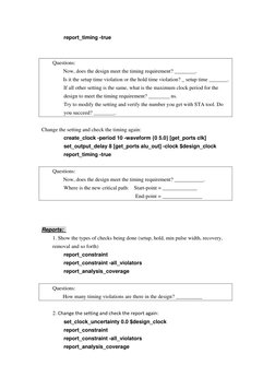 Static Timing Analysis Lab with PrimeTime | PDF | Software Engineering ...