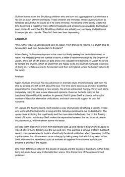 Gulliver's Travels: Voyage to Laputa Summary | PDF