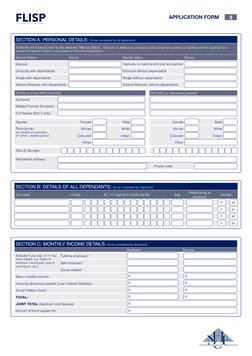 FLISP Housing Subsidy Application Form | PDF | Notary Public | Marriage