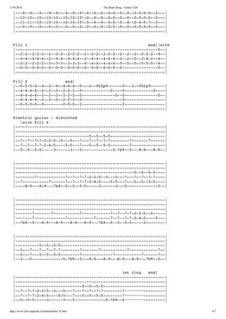 The Rain Song Guitar Tab Guide | PDF | Guitars | Irish Musical Instruments