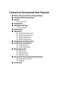Structured Text Programming Guide | PDF