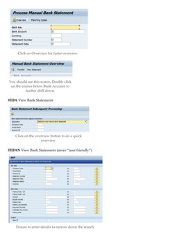 SAP Electronic Bank Statement Overview | PDF | Banks | Financial Services