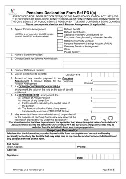 HR107 Retirement Form Submission | PDF | Defined Benefit Pension Plan ...
