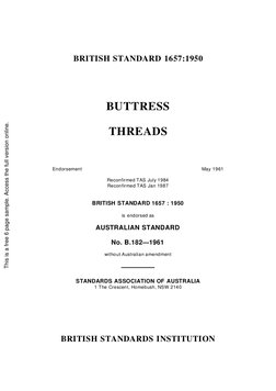 British Standard for Buttress Threads | PDF | Engineer | Engineering